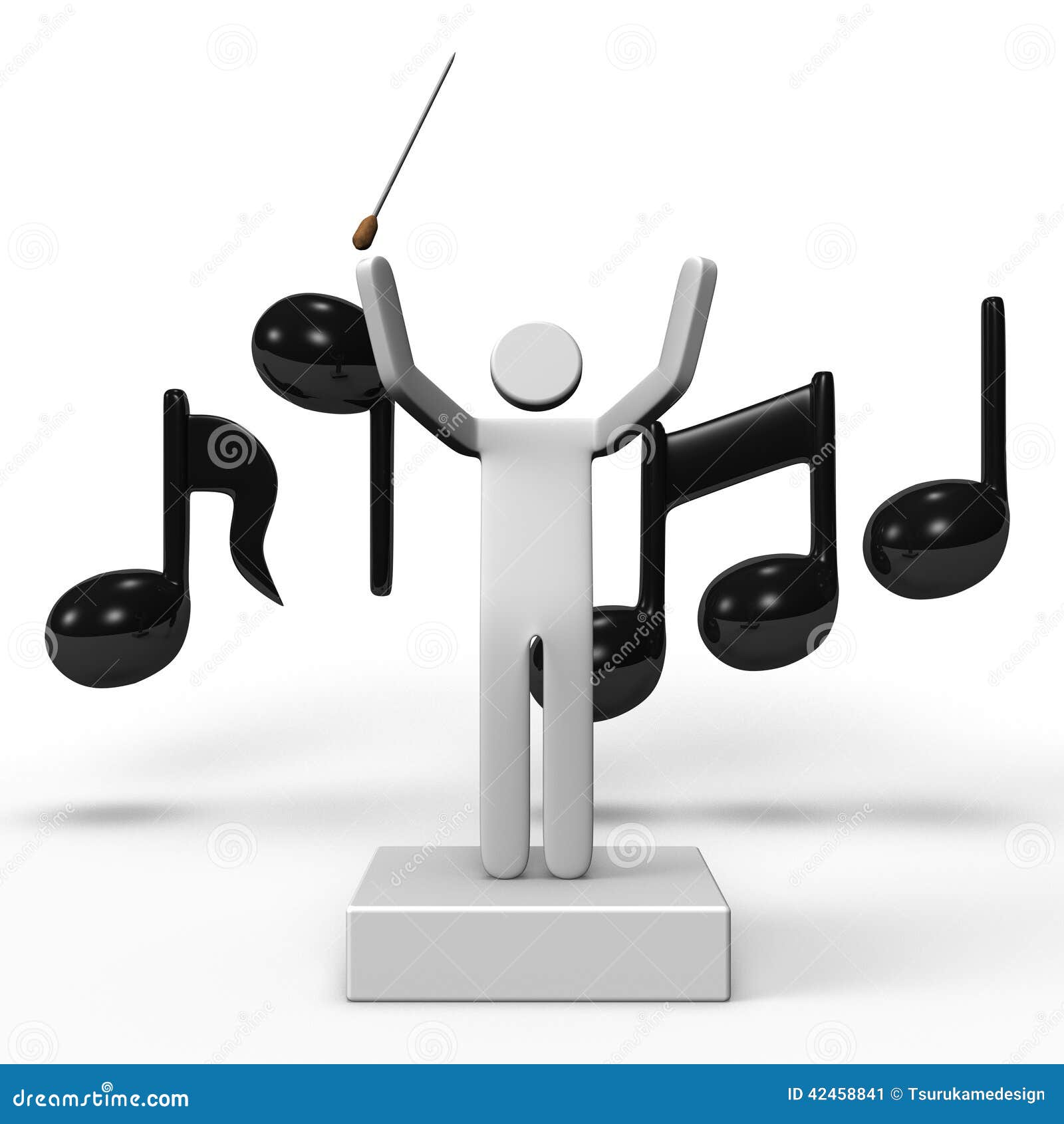 Maestro Musical and Musical Note Imagem de Stock - Imagem de frente ...