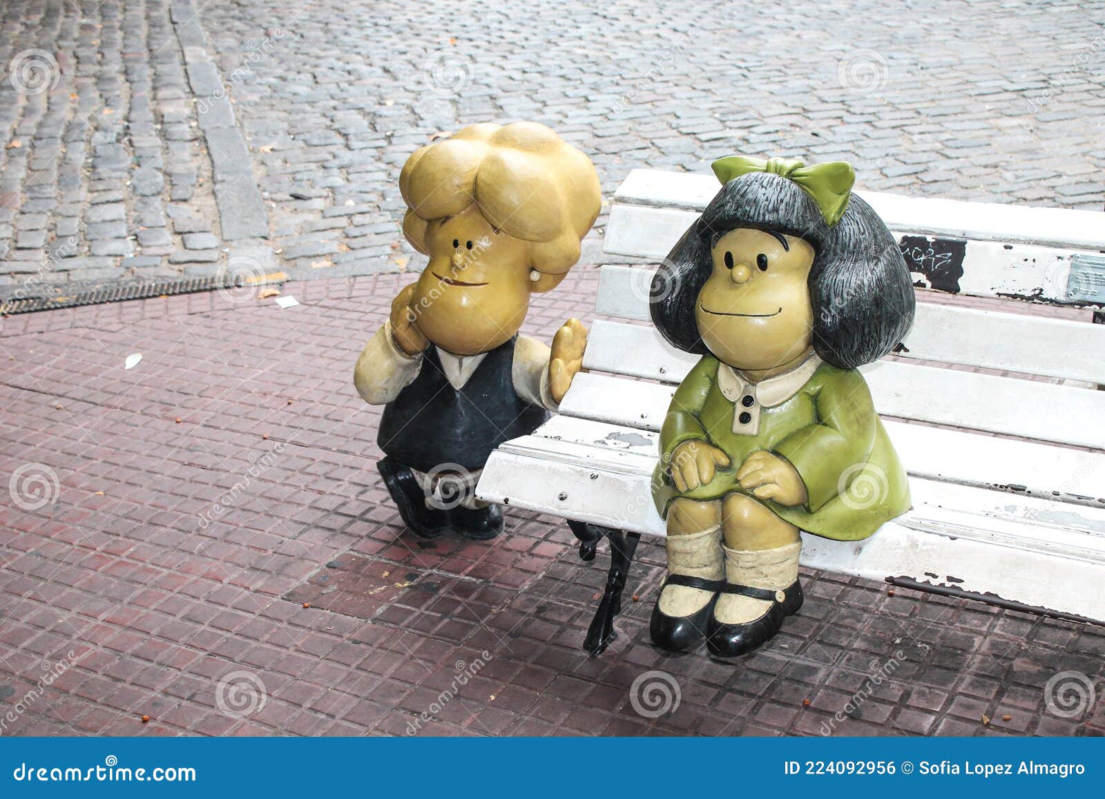 Mafalda Characters Playing Sidewalk Statues Comics Editorial Photo ...