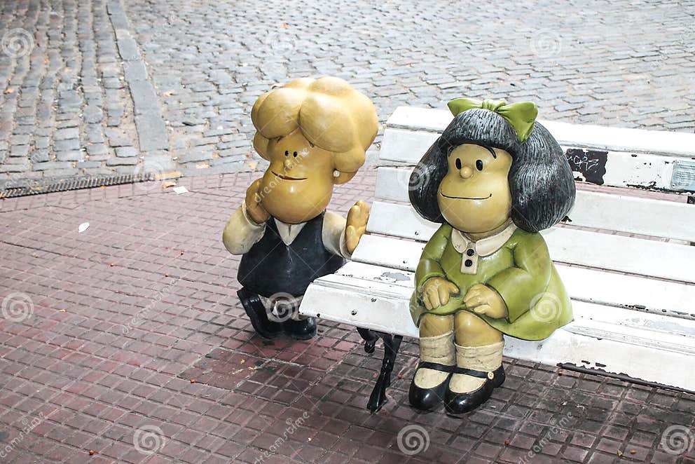 Mafalda Characters Playing Sidewalk Statues Comics Editorial Photo ...
