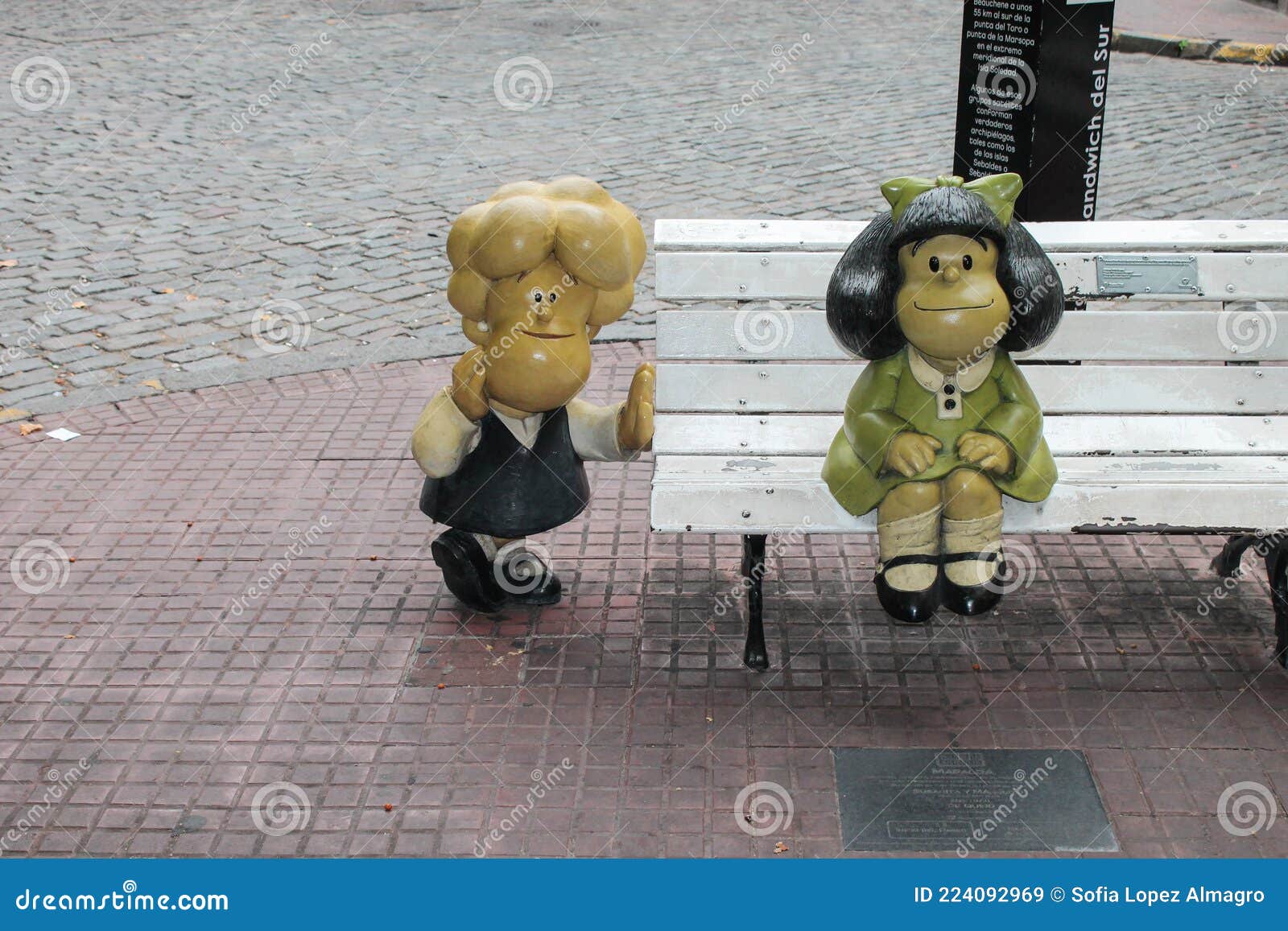 Mafalda Characters Playing Sculptures Statues Editorial Stock Image ...