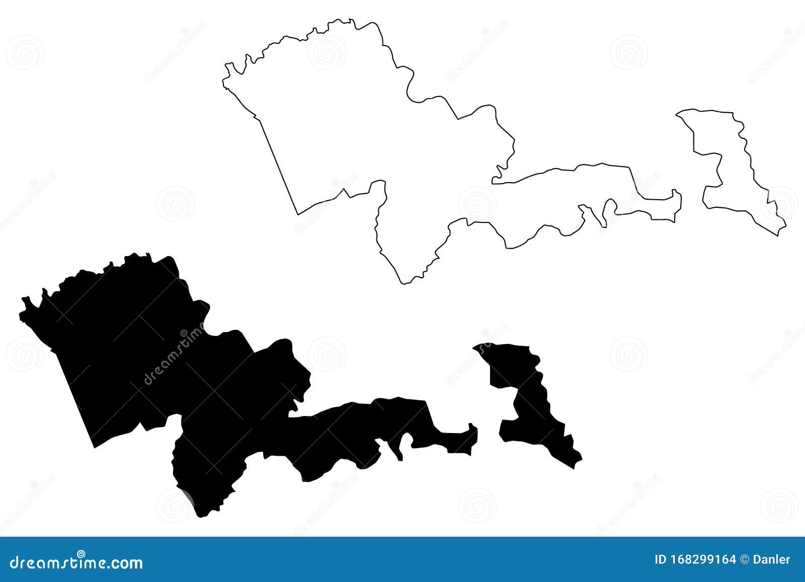 Mafeteng District Districts of Lesotho, Kingdom of Lesotho Map Vector ...