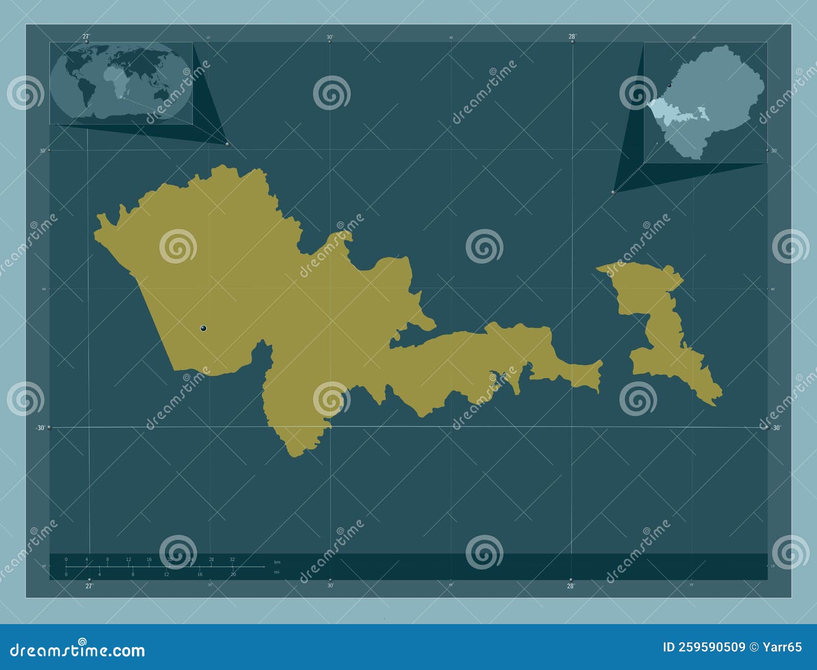 Mafeteng, Lesotho. Solid. Major Cities Stock Illustration ...