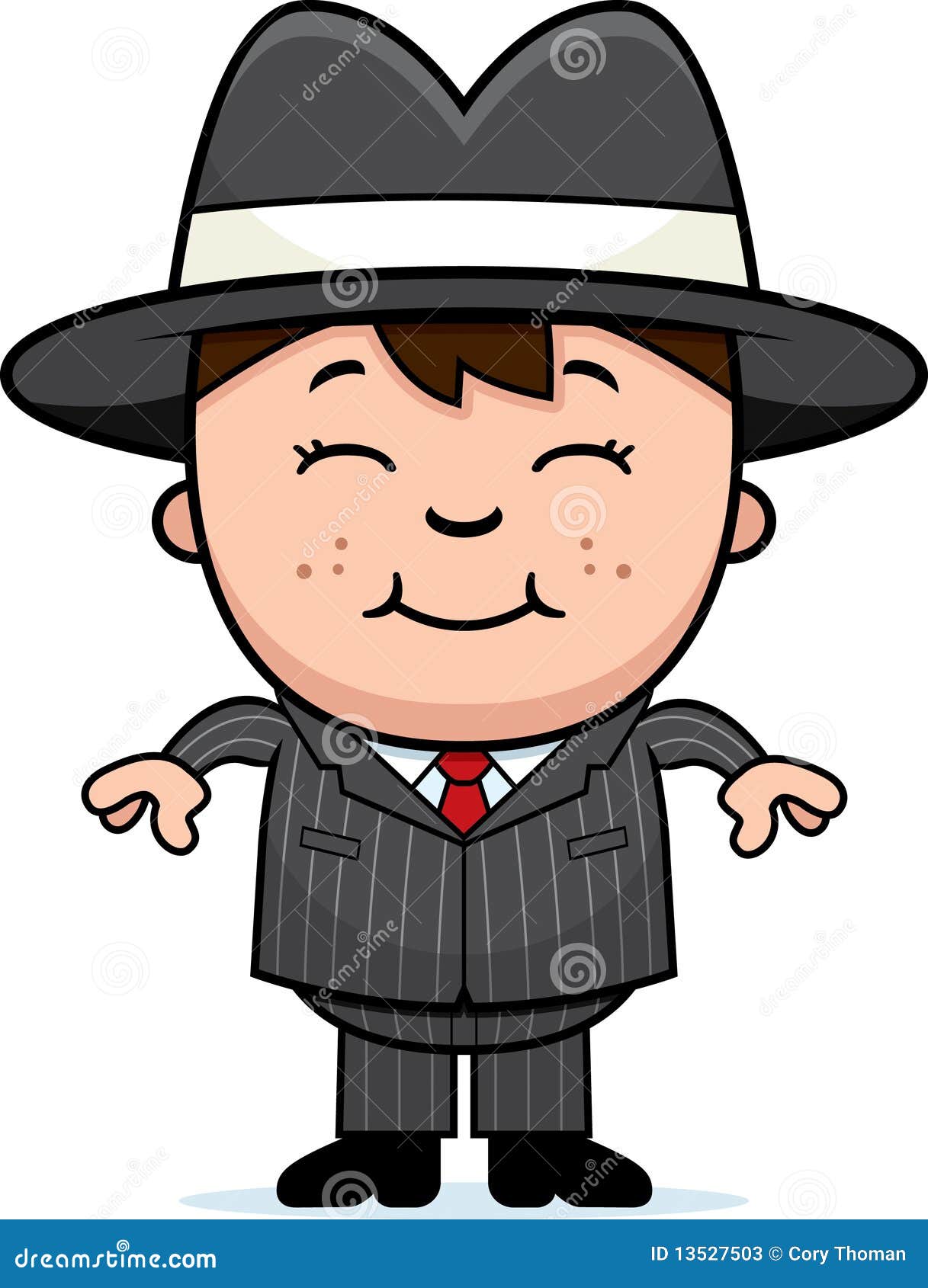 Mafia Kid stock vector. Illustration of cartoon, criminal - 13527503