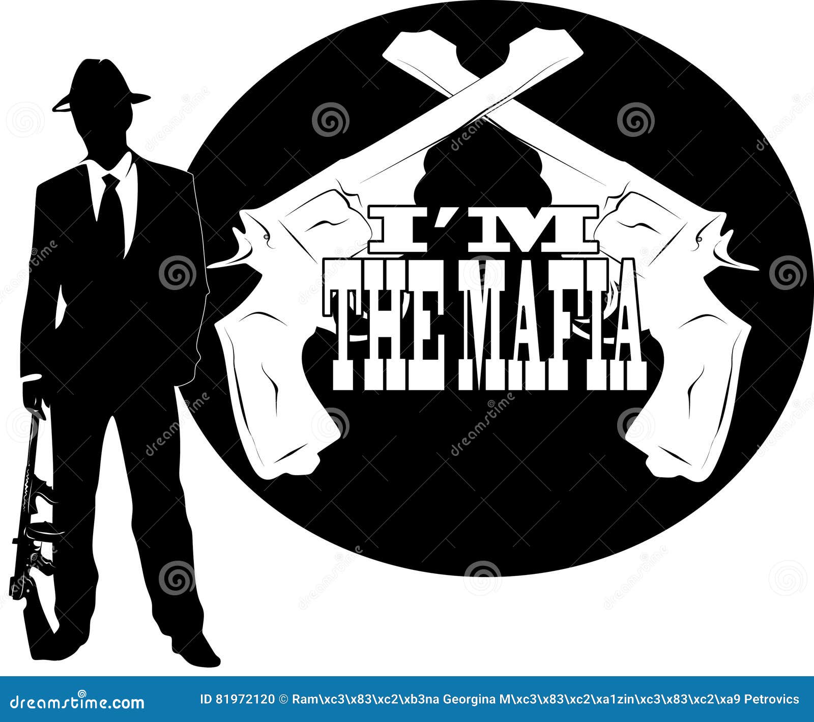 Mafia logo 4 stock vector. Illustration of vector, mafia - 81972120