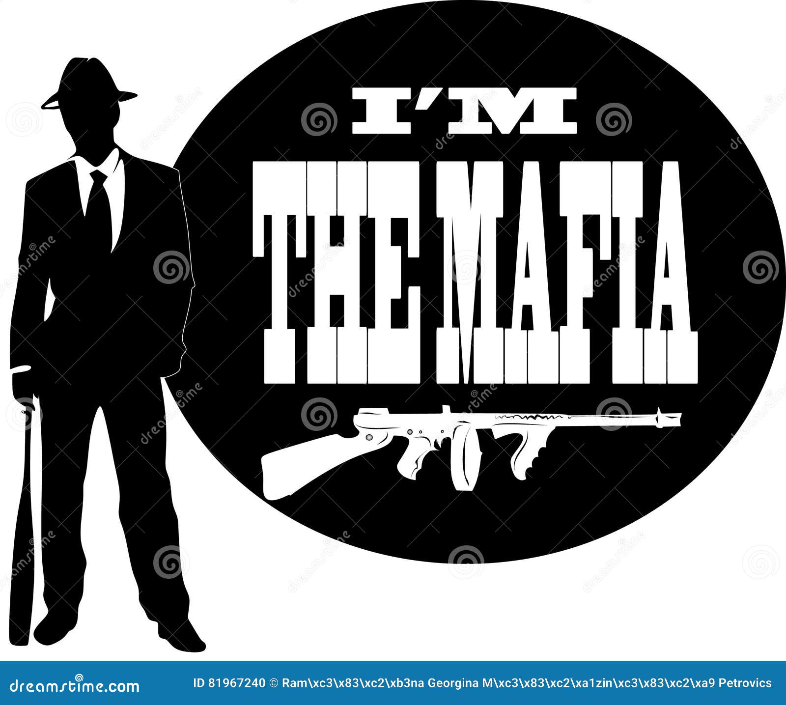 Mafia logo 2 stock vector. Illustration of inscription - 81967240
