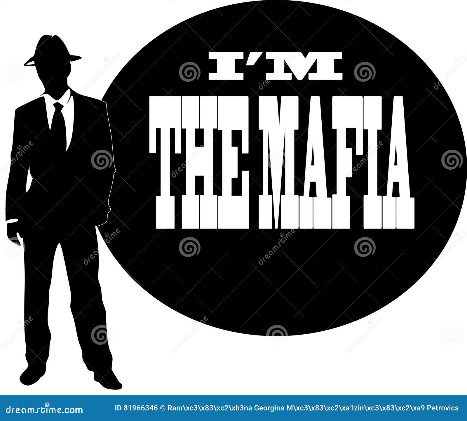 MAFIA LOGO 1 stock vector. Illustration of drawing, mobster - 81966346