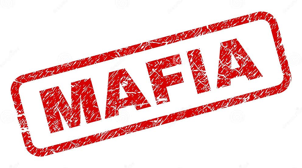 Scratched MAFIA Rounded Rectangle Stamp Stock Vector - Illustration of ...