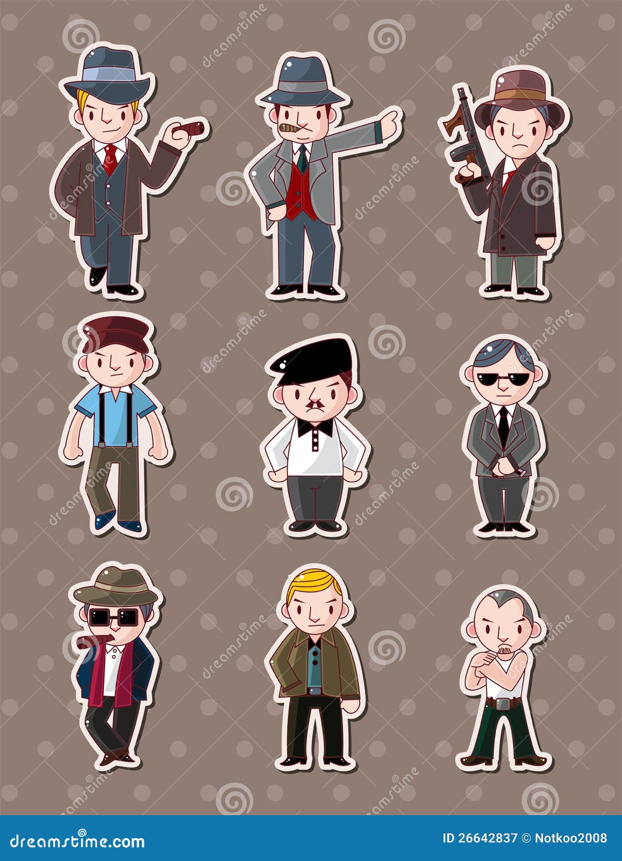 Mafia stickers stock vector. Illustration of organized - 26642837