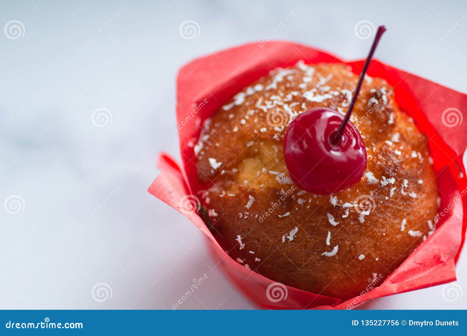 Mafina with Cherries in a Red Wrapper. Stock Photo - Image of christmas ...