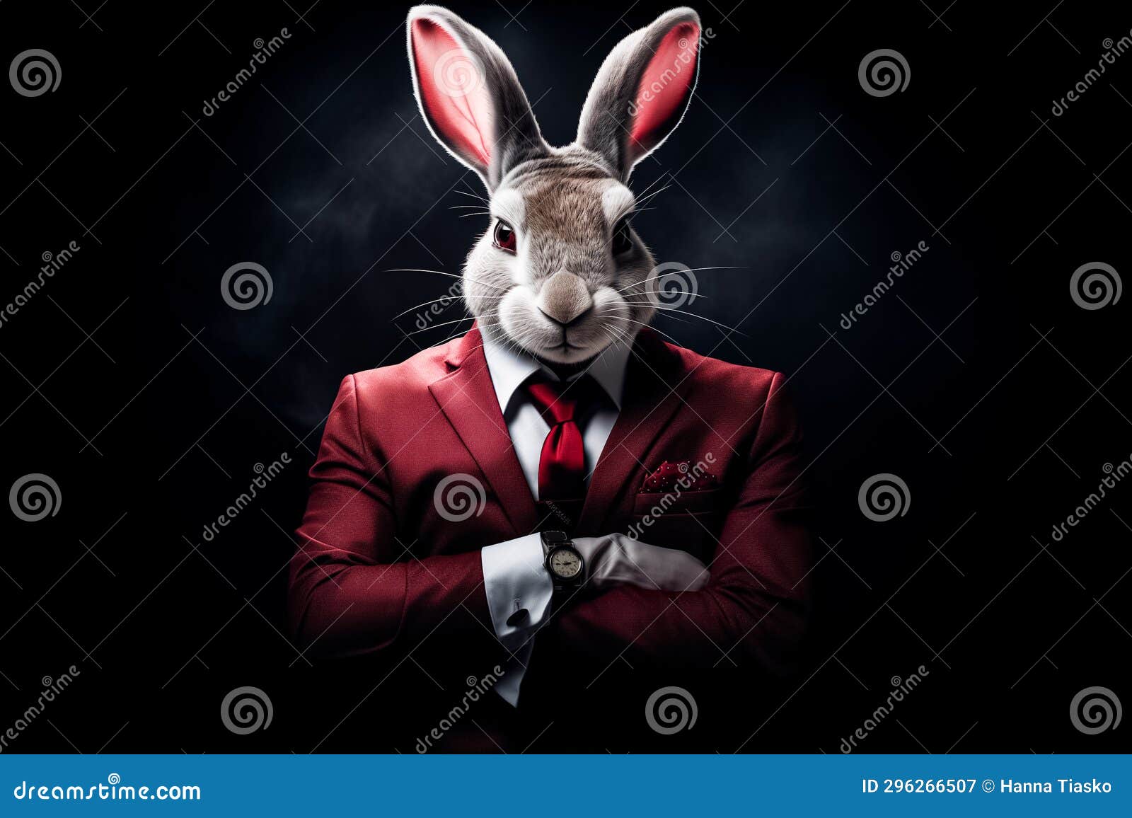 Rabbit Mafia Mascot Esport Logo Design Vector Illustration ...