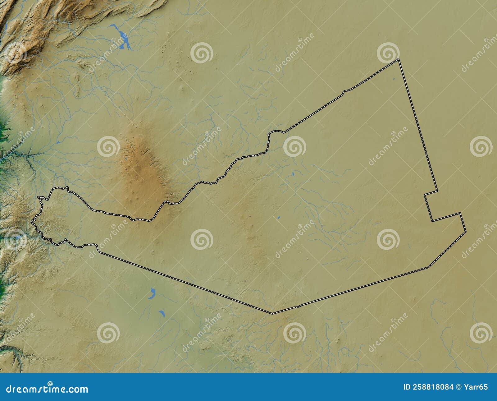 Mafraq, Jordan. Physical. No Legend Stock Illustration - Illustration ...