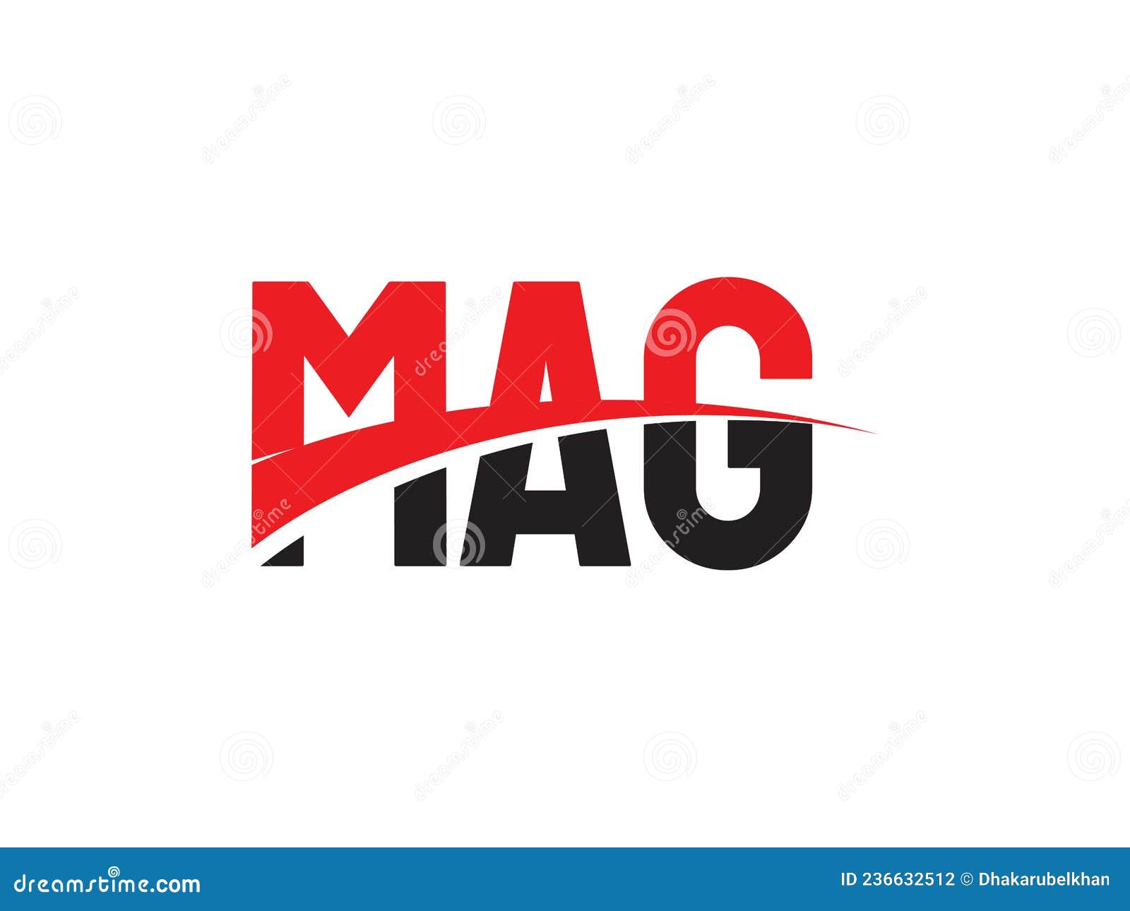 MAG Letter Initial Logo Design Vector Illustration | CartoonDealer.com ...