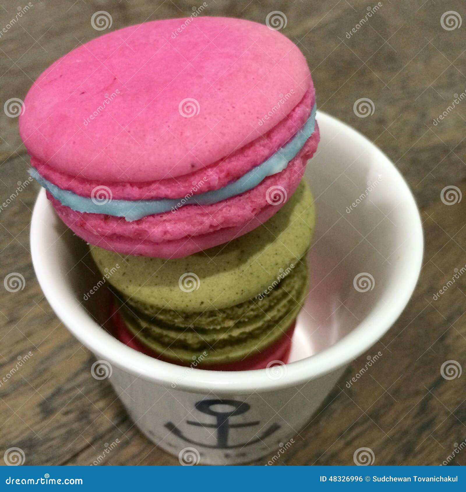 Magaron in cup stock photo. Image of sweet, colorful - 48326996