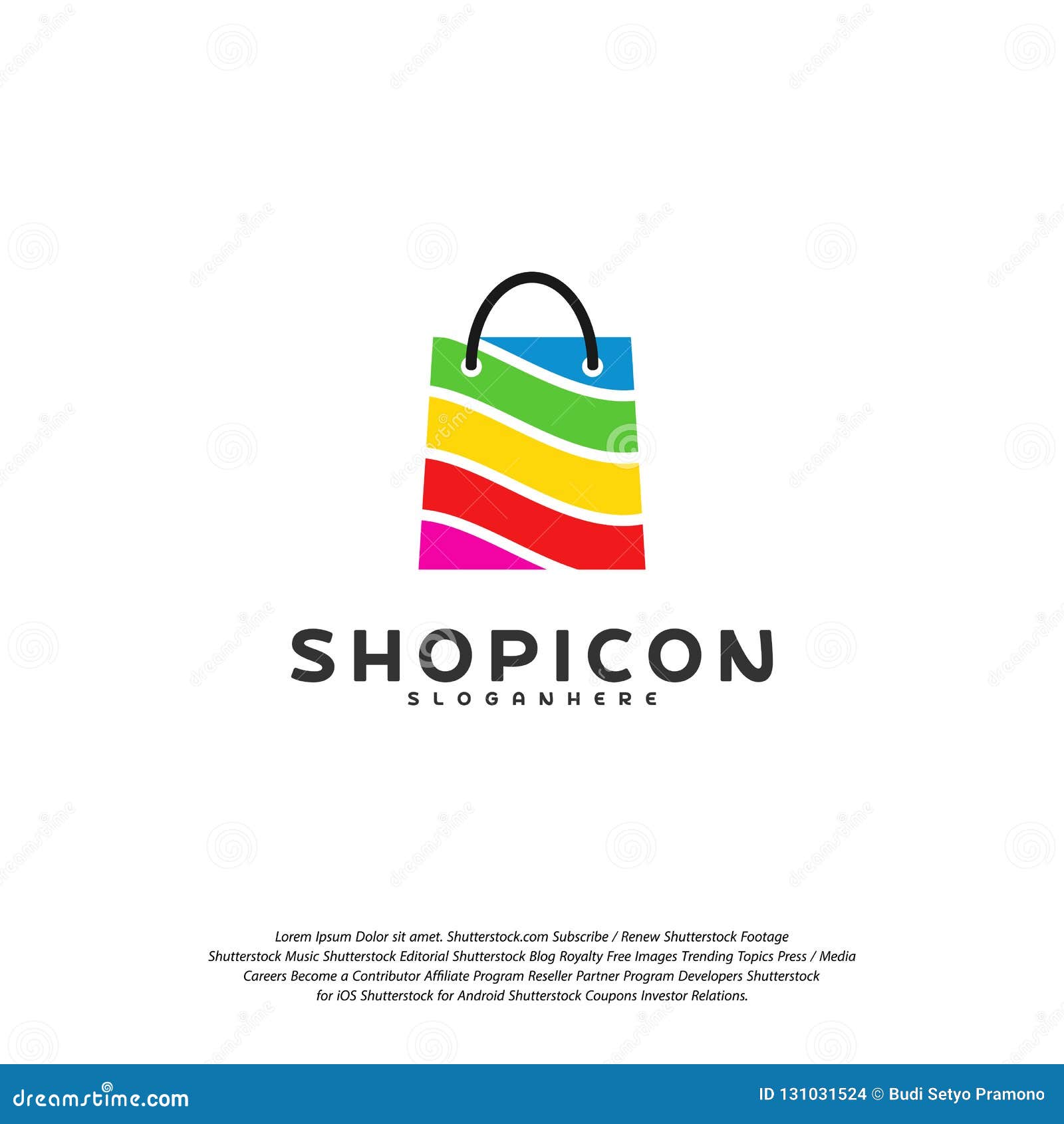 Magasin Logo Template Design Vector De Couleur Illustration de Vecteur ...