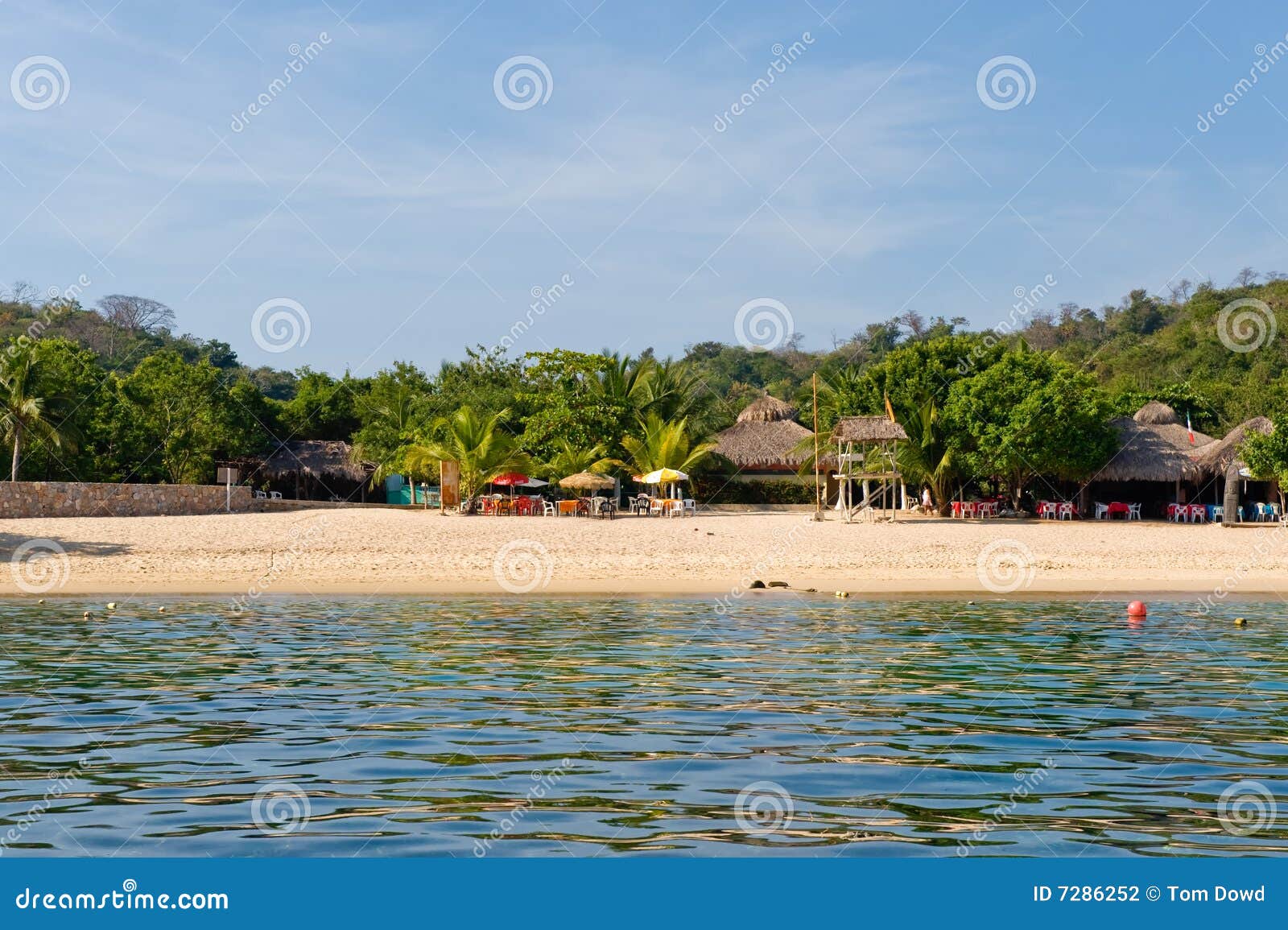 Magay Bay Huatulco Mexico stock photo. Image of sand, coast - 7286252