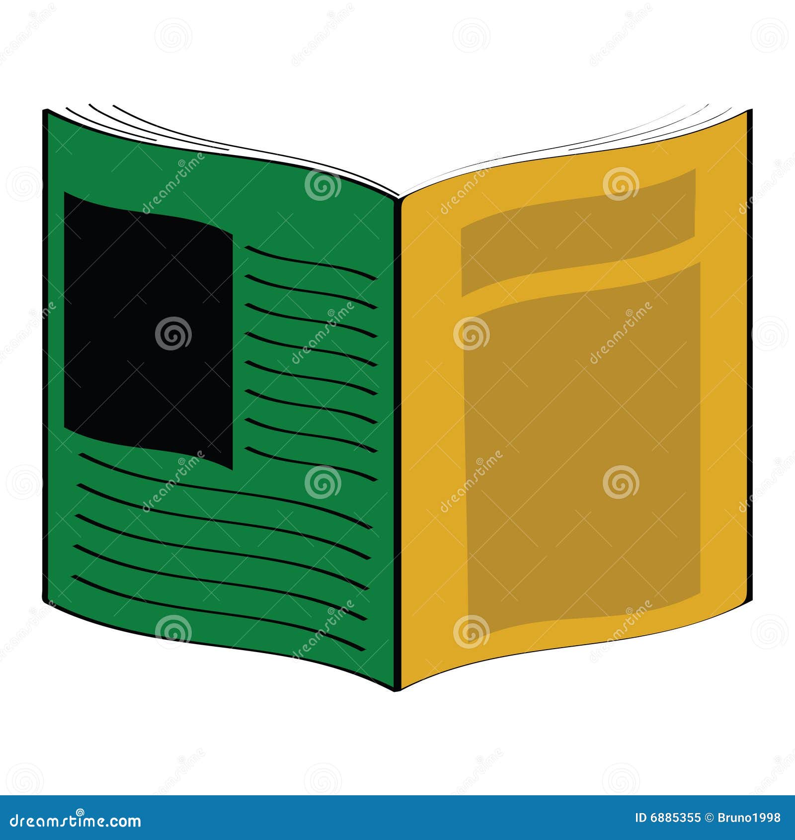 Magazine stock vector. Illustration of column, page, media - 6885355