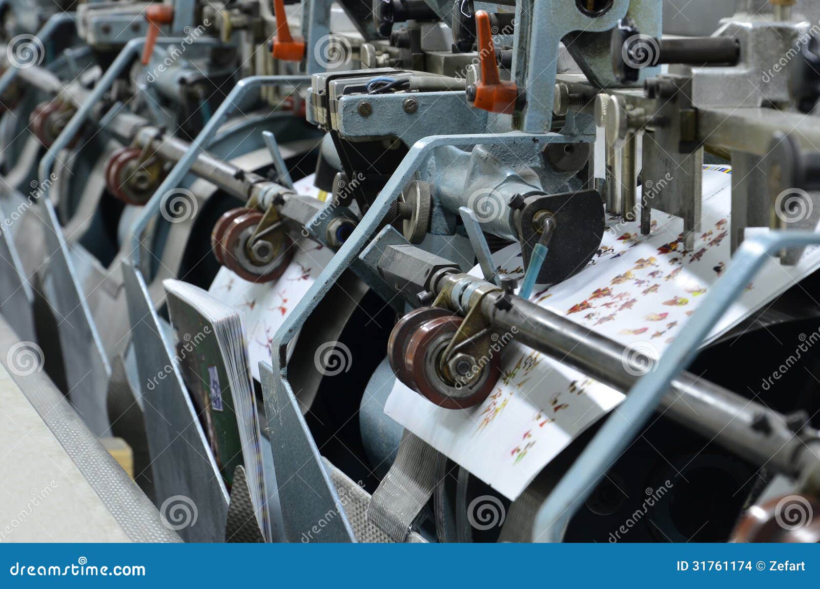 Magazine Binding Process after Offset Print. Stock Photo - Image of ...