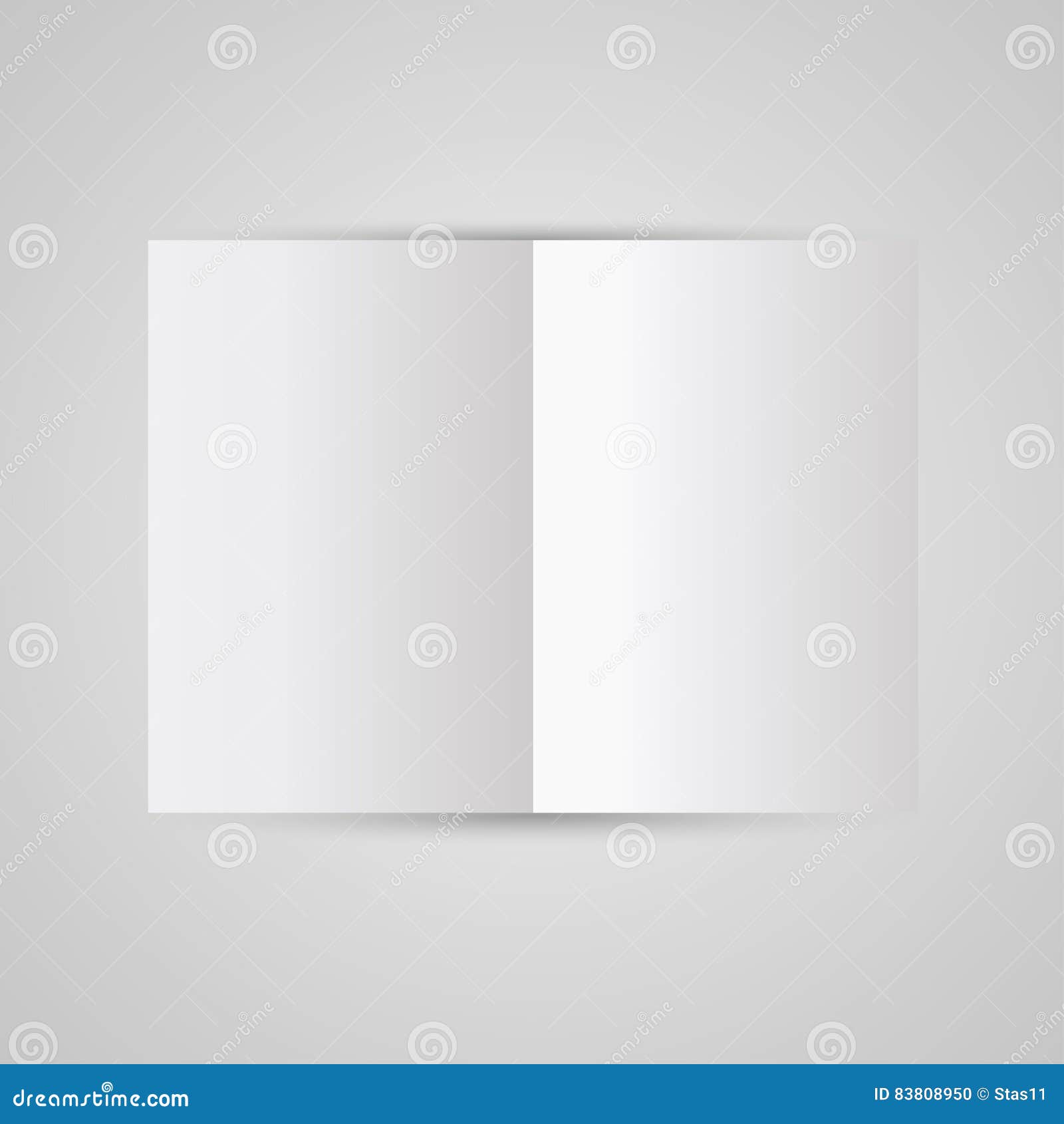 Magazine Blank Page Template For Design Layout. Vector Illustration On ...