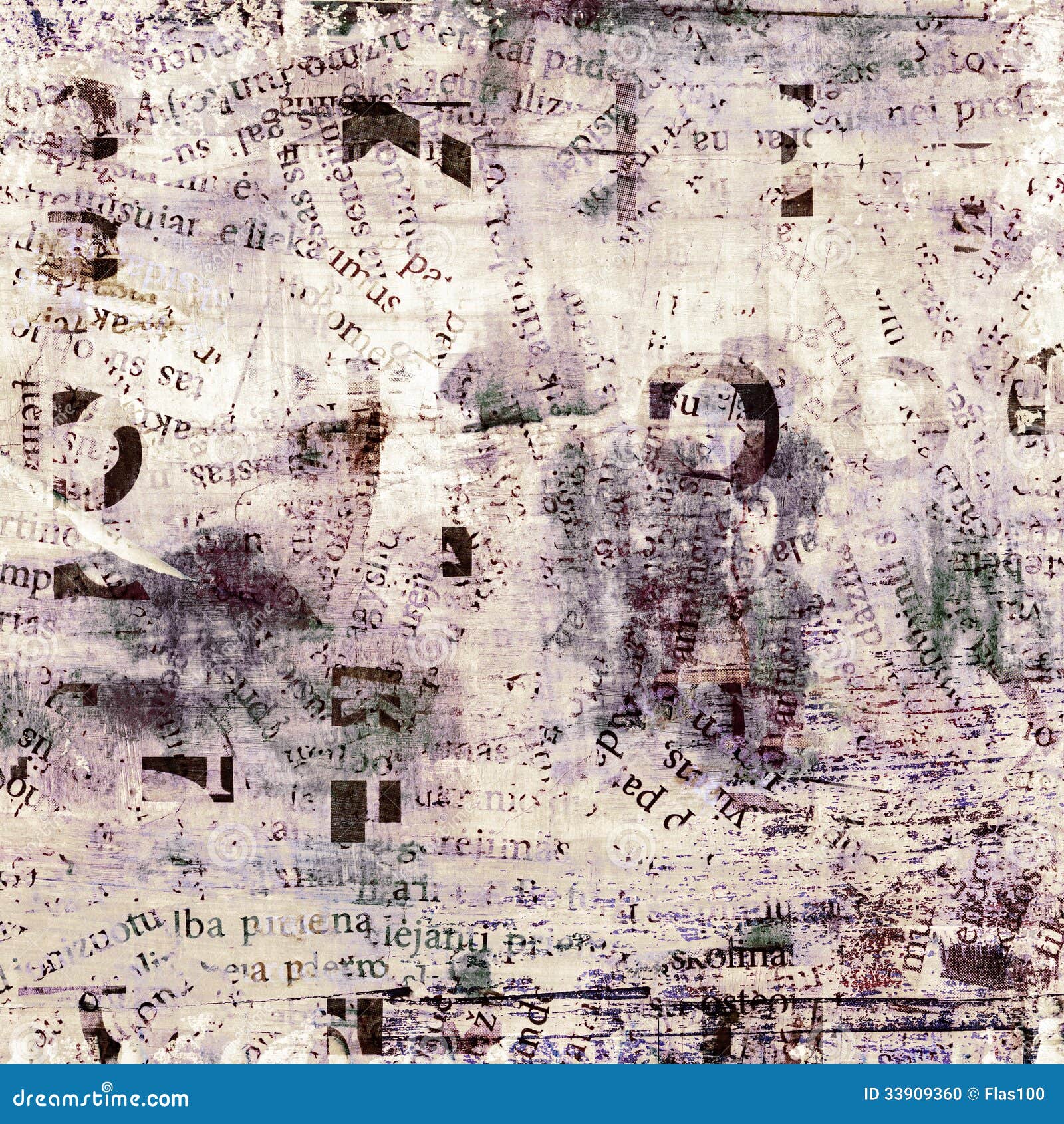 Magazine Collage Grunge Background Stock Illustration - Illustration of ...