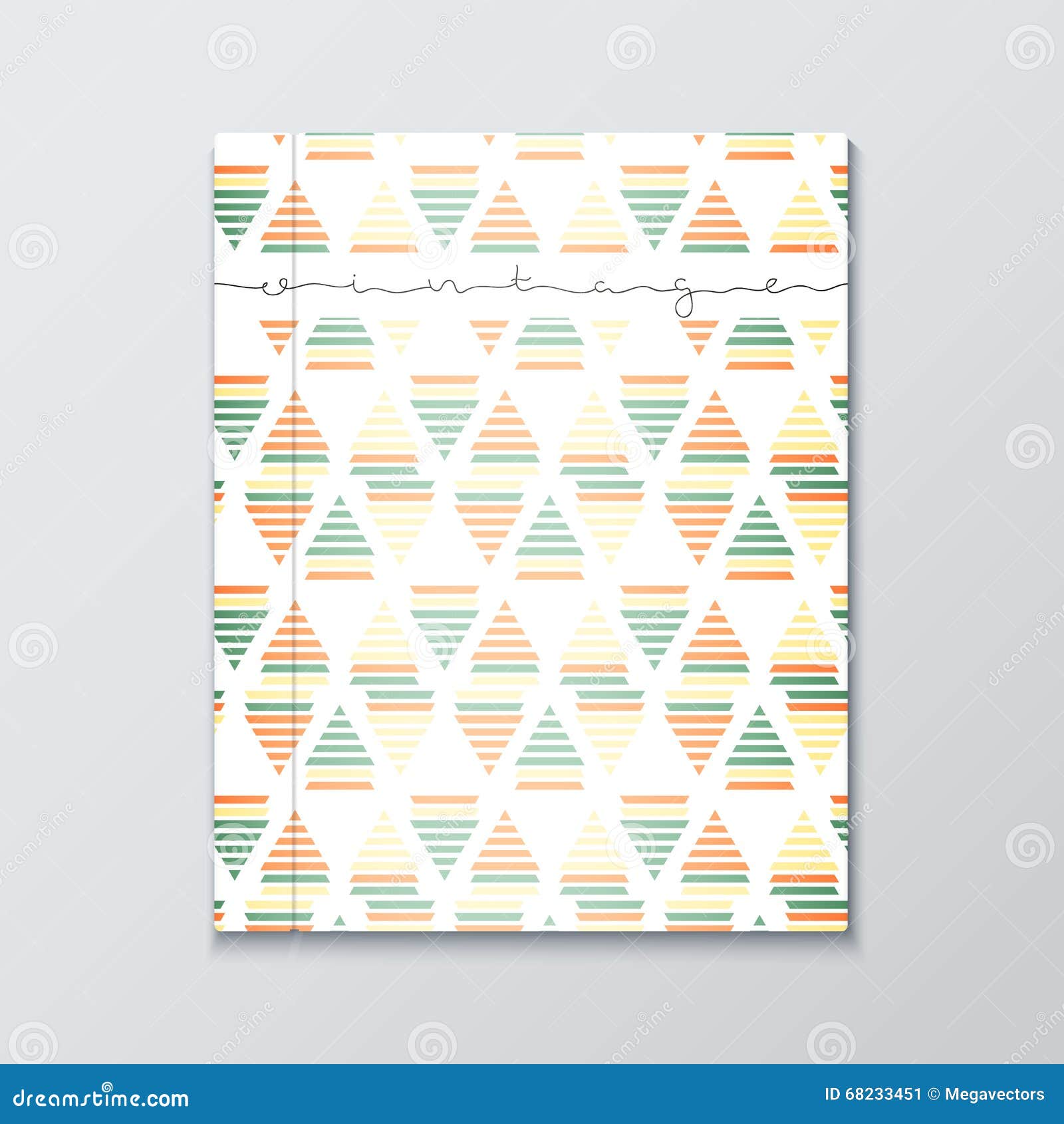 Magazine Cover Geometric Patterns Magazines Page Template Stock ...