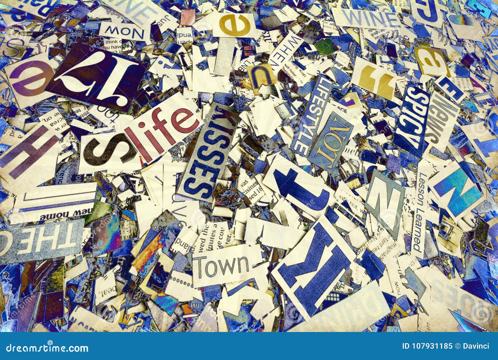 Magazine cut out stock image. Image of cuttings, blye - 107931185