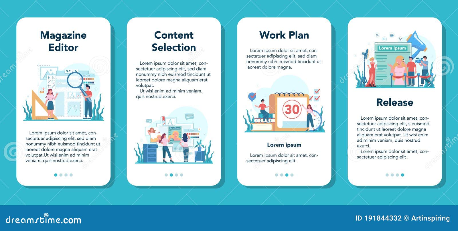 Magazine Editor Typographic Header Concept. Journalist and Designer ...