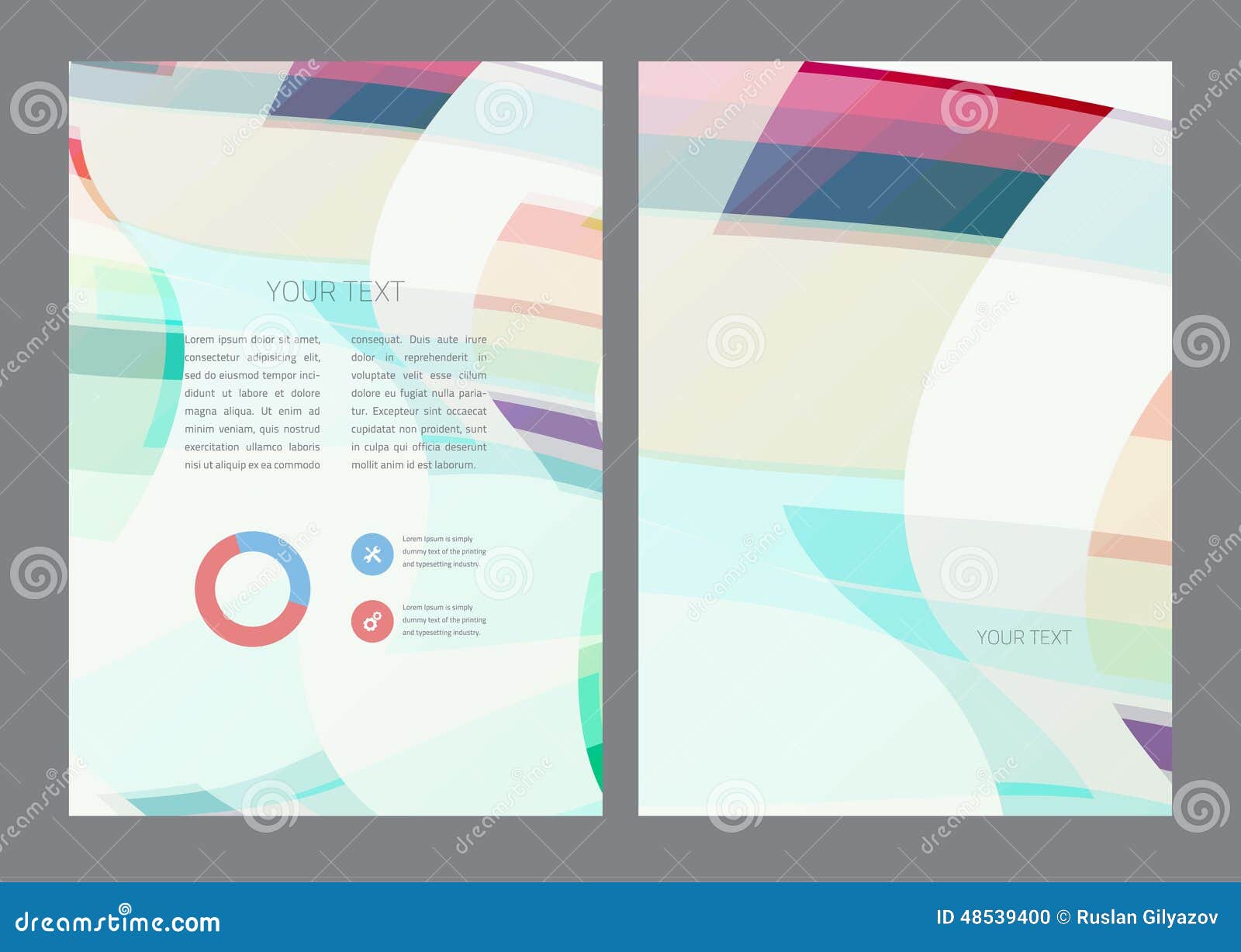Magazine, Flyer, Brochure and Cover Layout Design Stock Vector ...