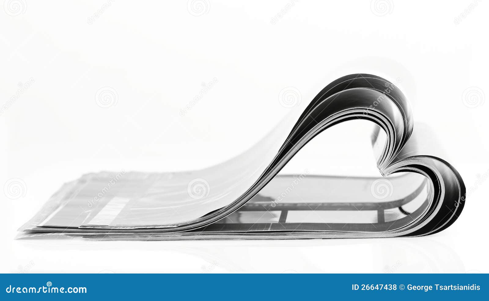 Magazine Folded into a Heart Shape Stock Photo - Image of love, news ...