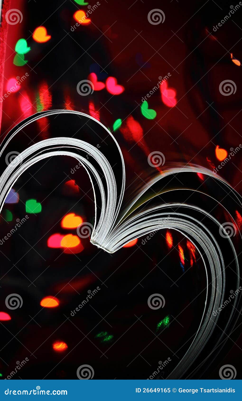 Magazine Folded into a Heart Shape Stock Image - Image of closeup ...