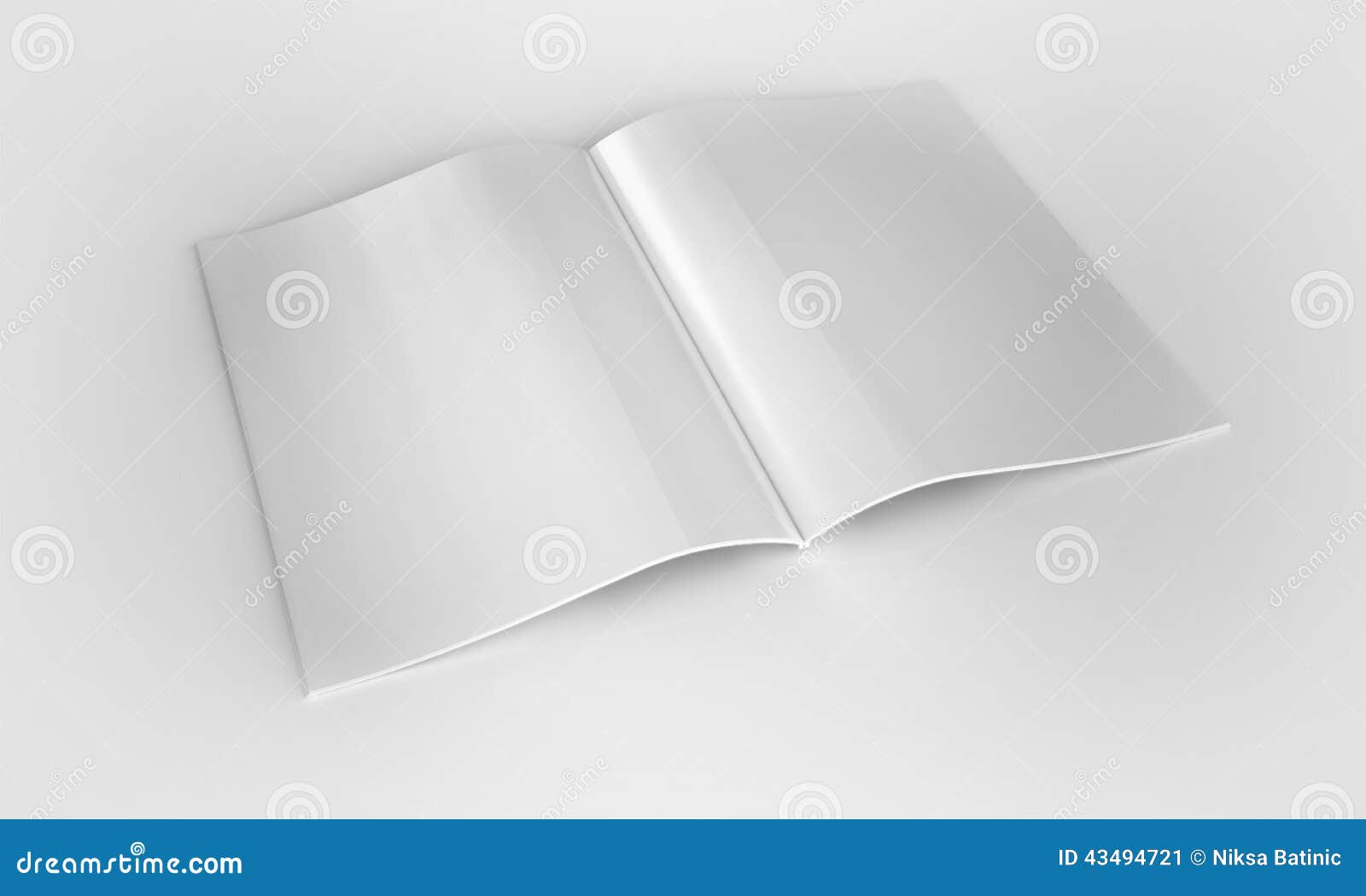 Magazine Inside - Mock Up Ready Stock Illustration - Illustration of ...