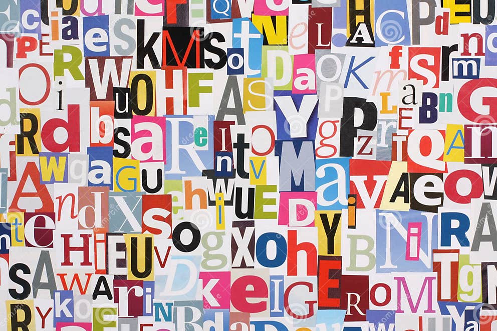 Magazine Letters Background Stock Image - Image of backgrounds ...
