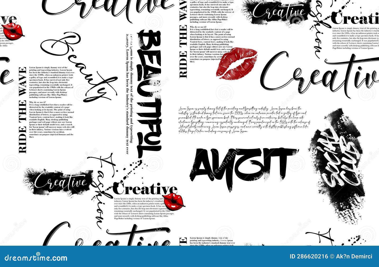 Magazine pattern stock illustration. Illustration of letter - 286620216