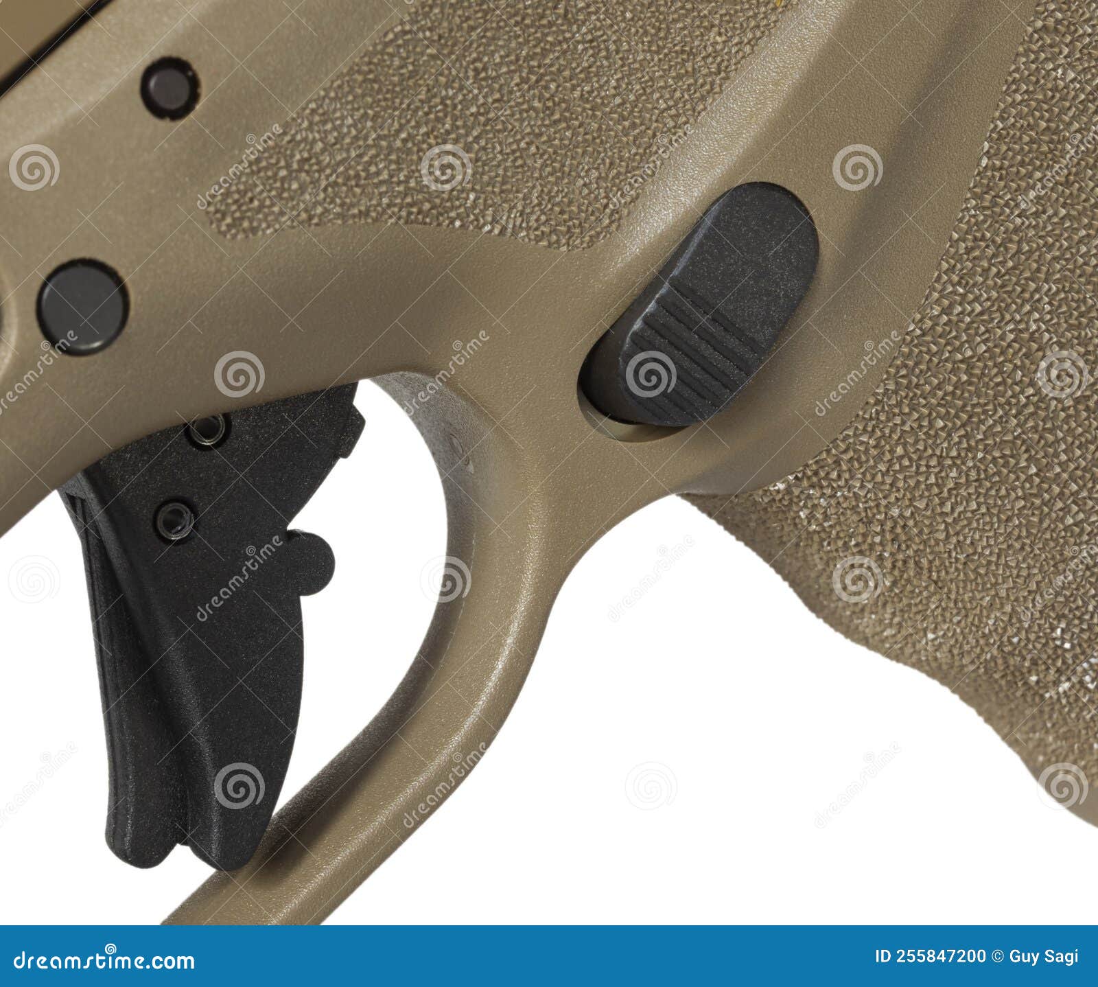 Magazine Release and Trigger on a Handgun Stock Photo - Image of ...