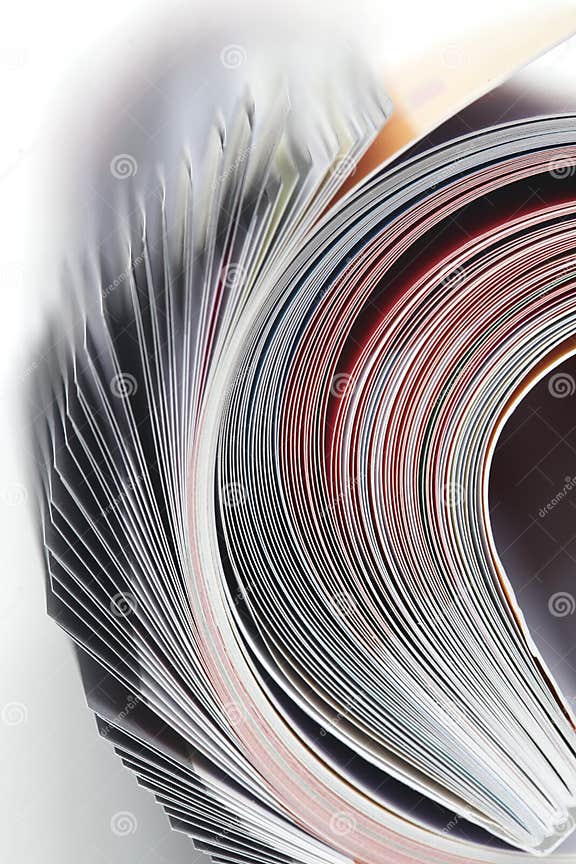 Magazine roll stock photo. Image of closeup, library - 16456194