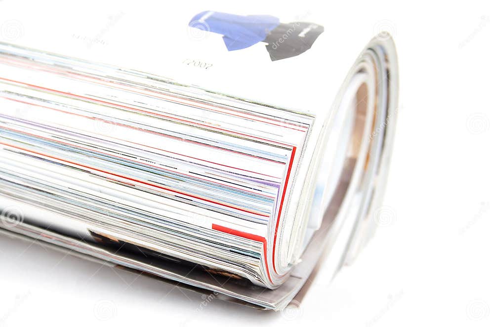 Magazine Roll stock photo. Image of group, reading, folded - 22096102