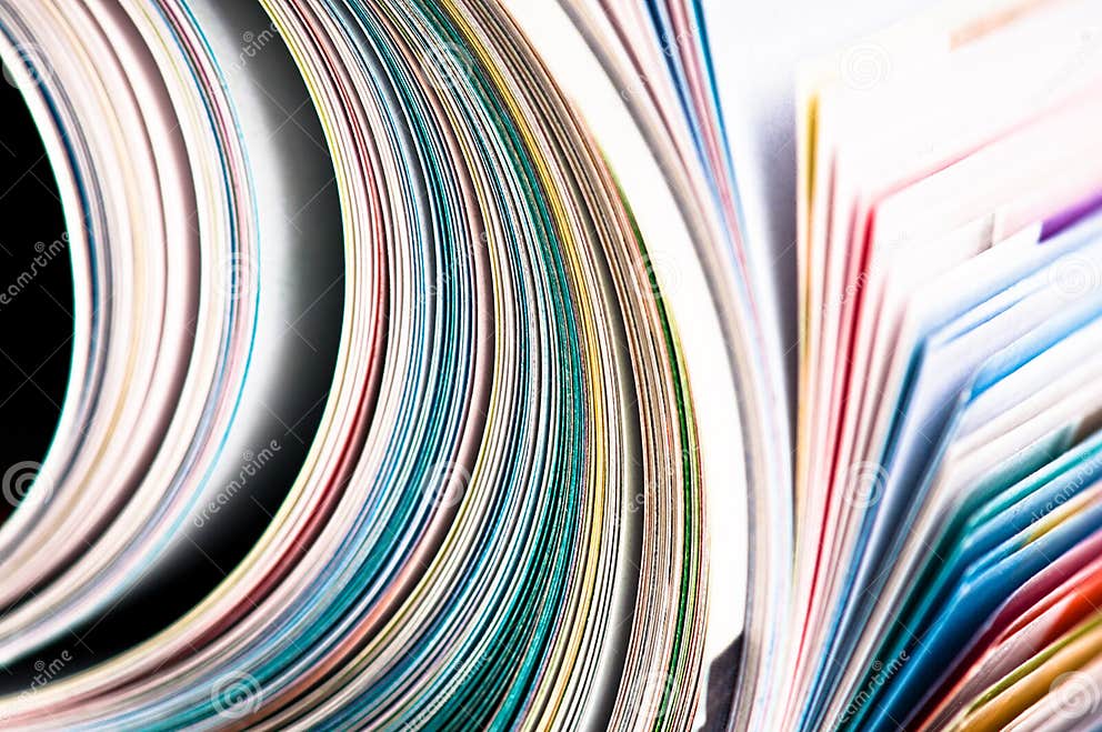 Magazine Roll stock photo. Image of business, color, document - 22139704