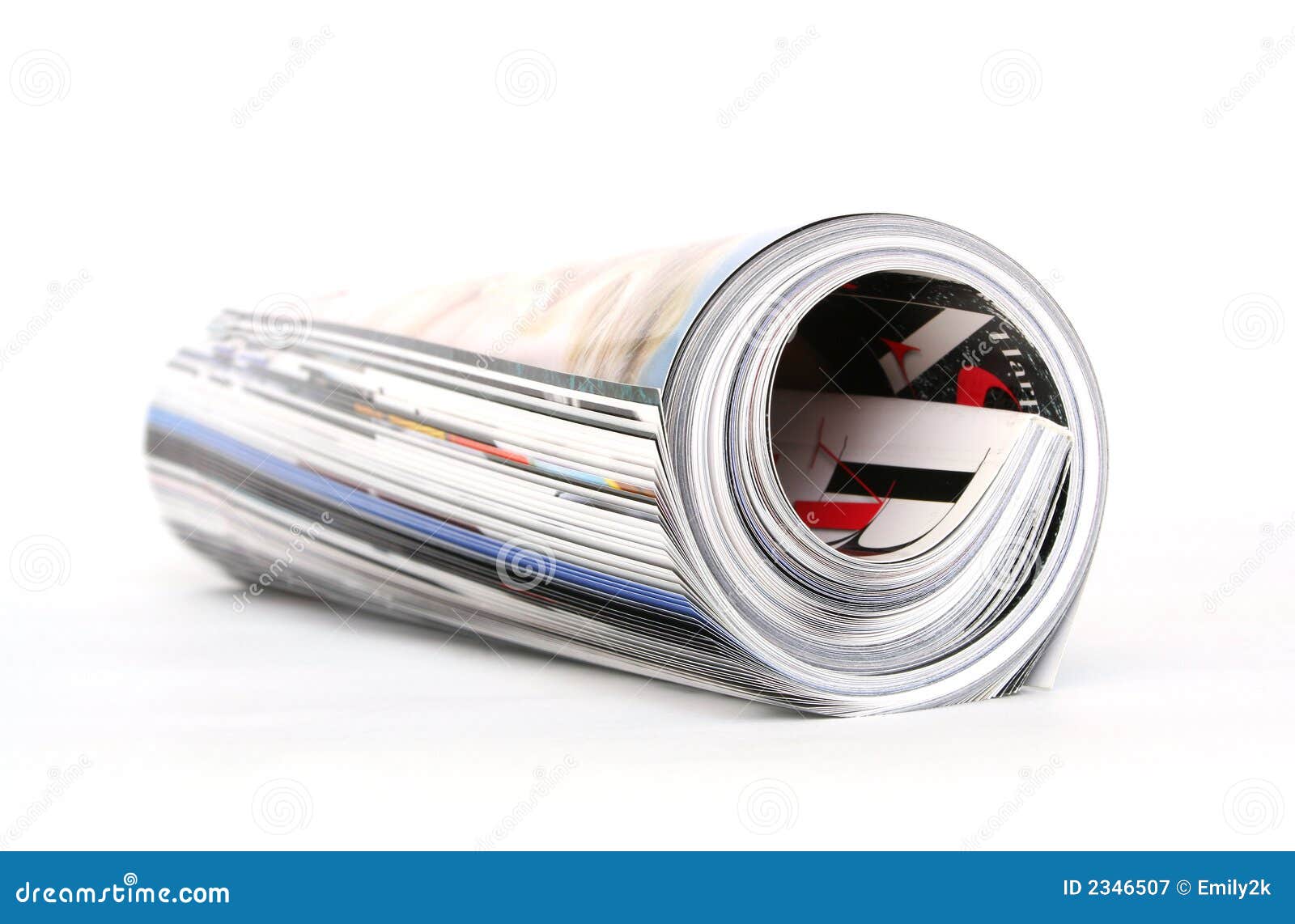 Magazine roll stock image. Image of document, reporter - 2346507