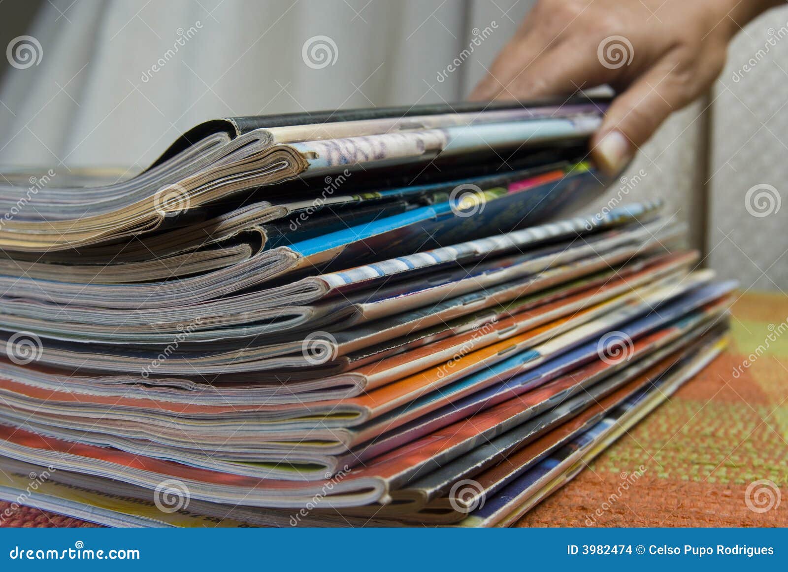 Magazine stack stock photo. Image of data, advice, gripping - 3982474