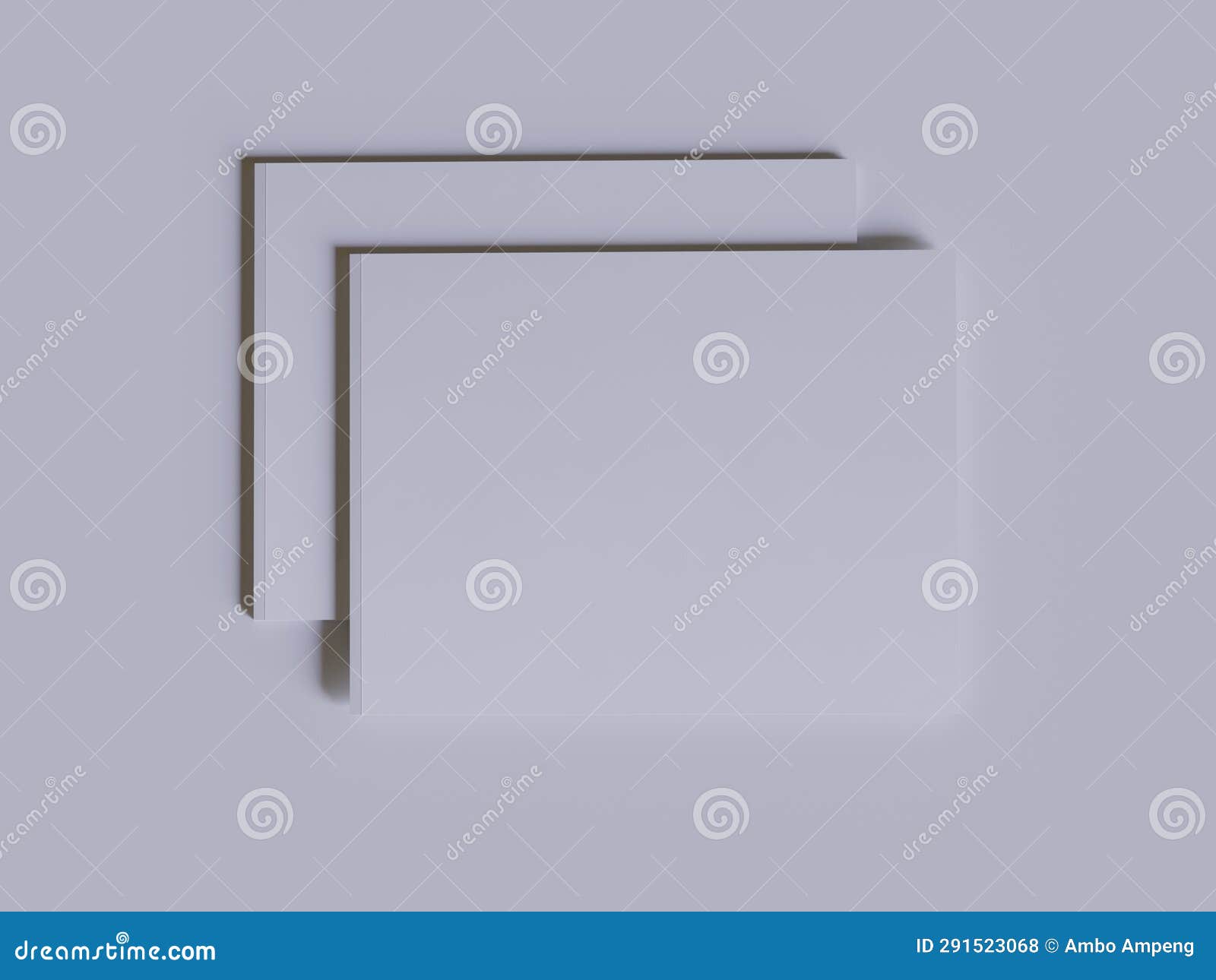 A4 Magazine White Color Rendering 3D Stock Illustration - Illustration ...