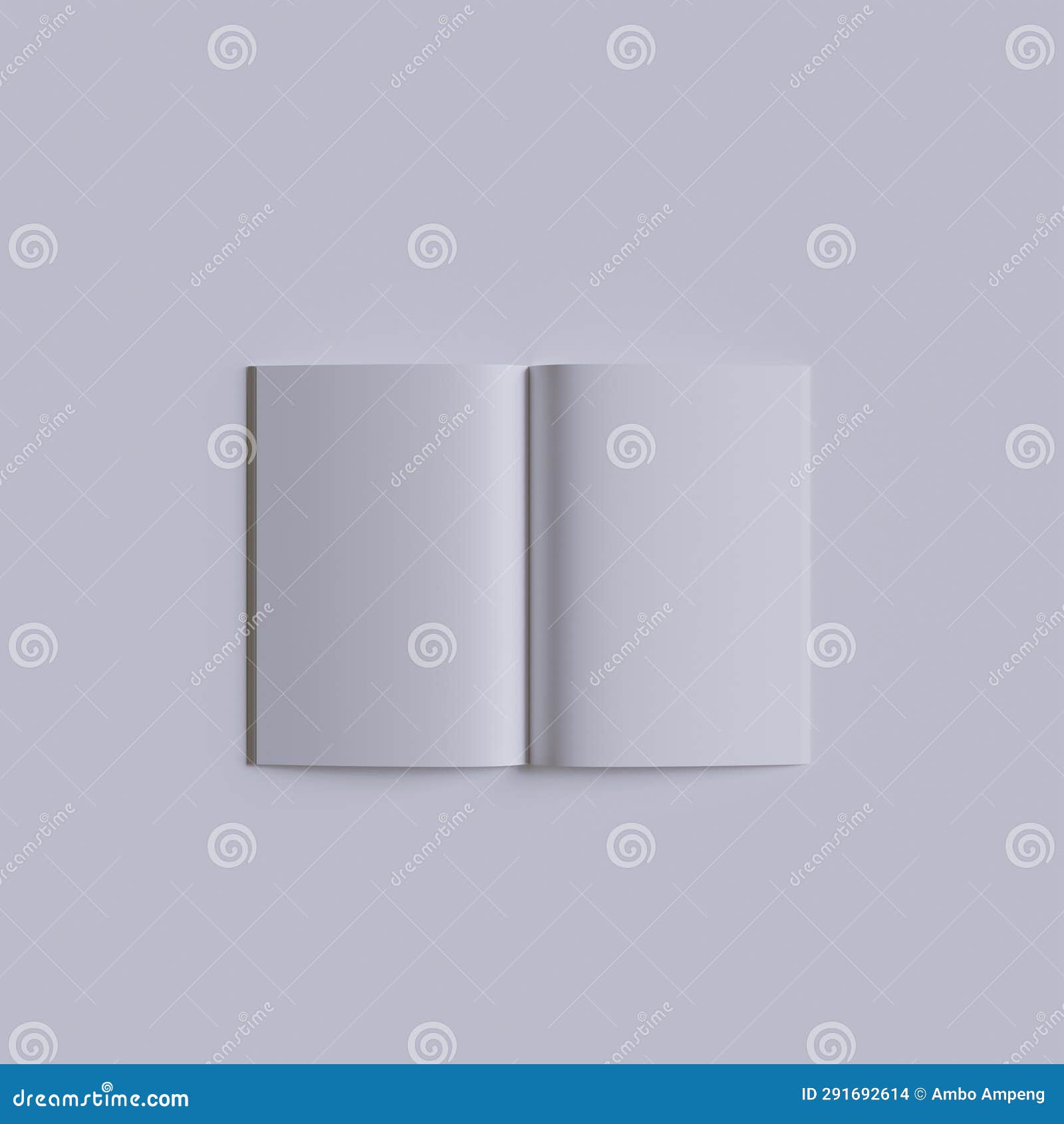 A4 Magazine White Color Rendering 3D Stock Photo - Image of cover ...