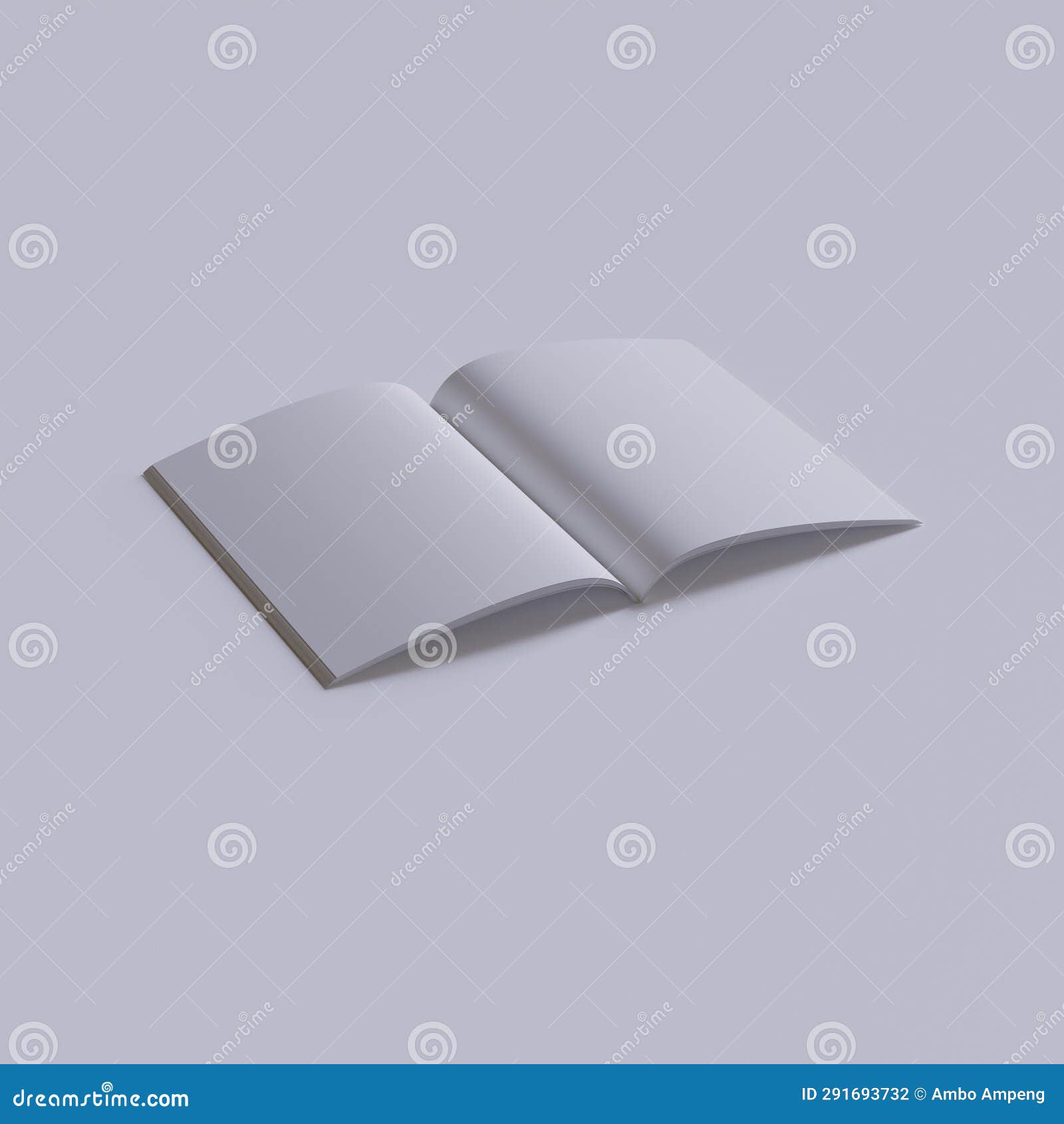 A4 Magazine White Color Rendering 3D Stock Photo - Image of mock ...
