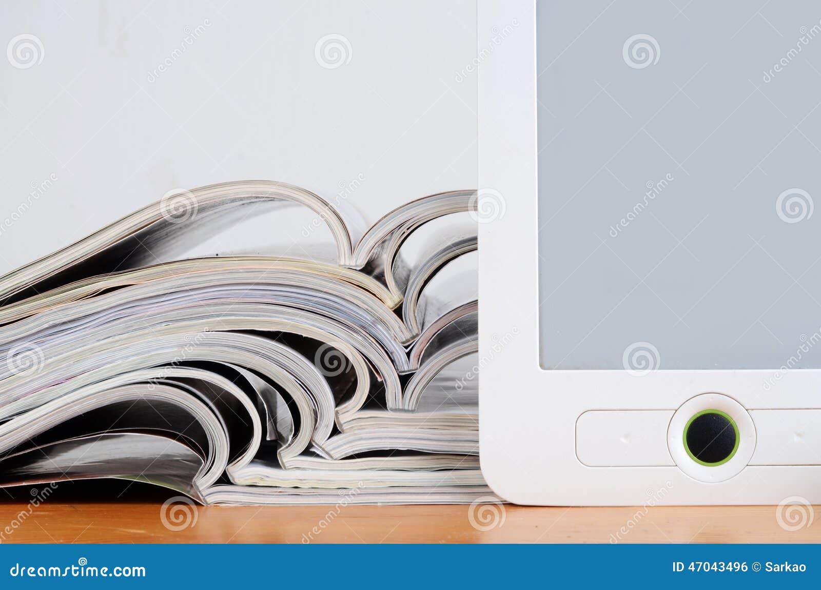 Magazines and ereader stock photo. Image of news, reader - 47043496