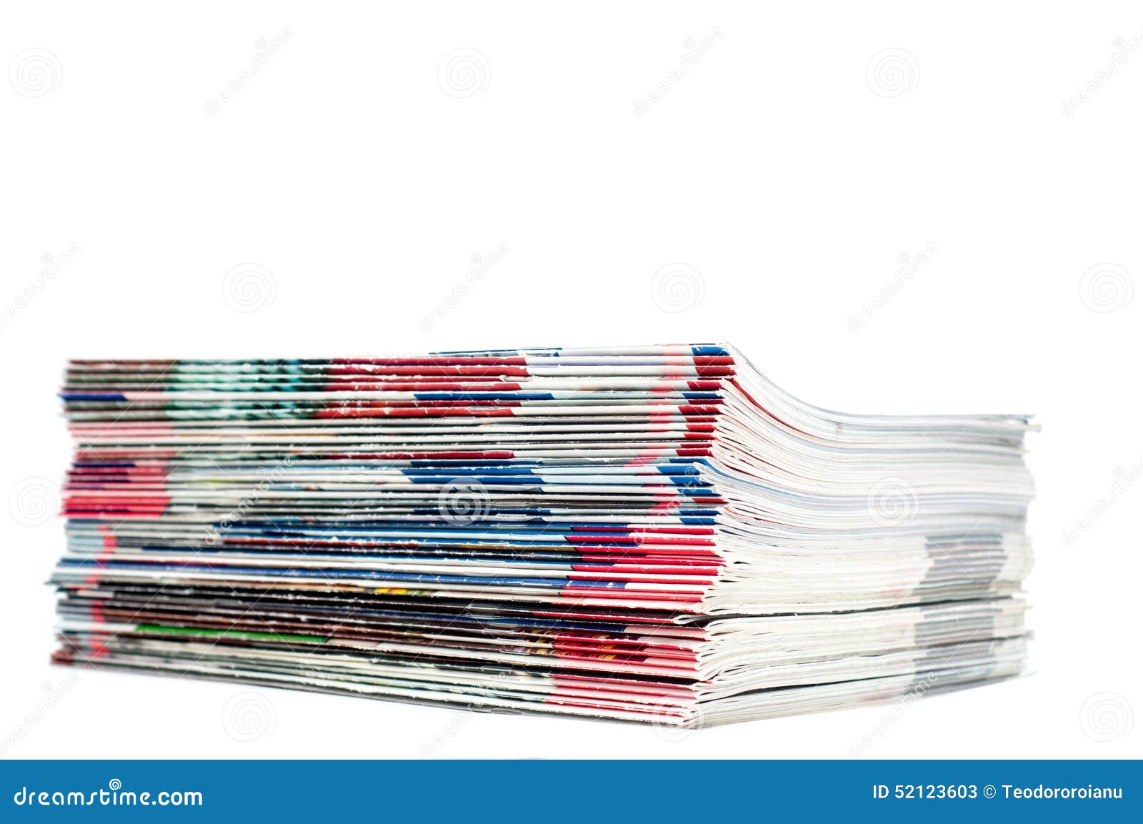Magazines pile stock image. Image of entertainment, information - 52123603