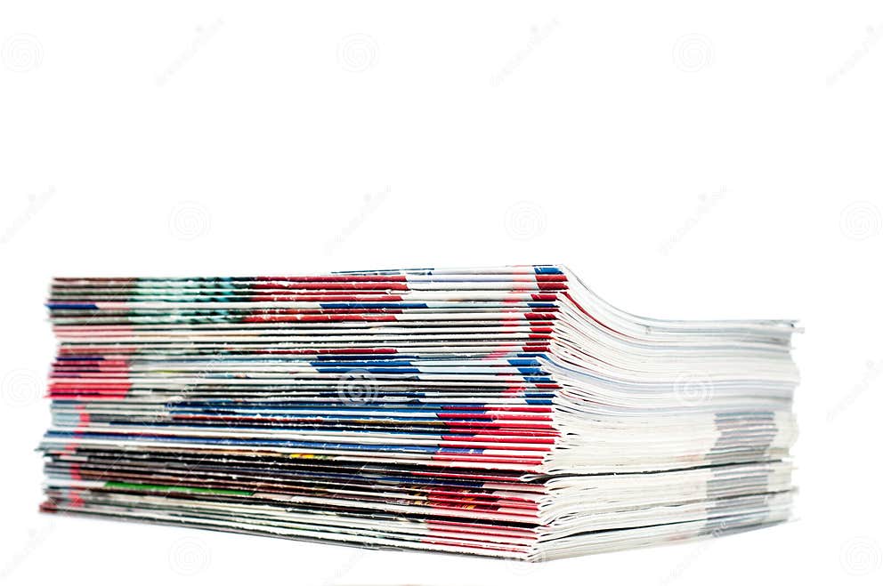 Magazines pile stock image. Image of entertainment, information - 52123603