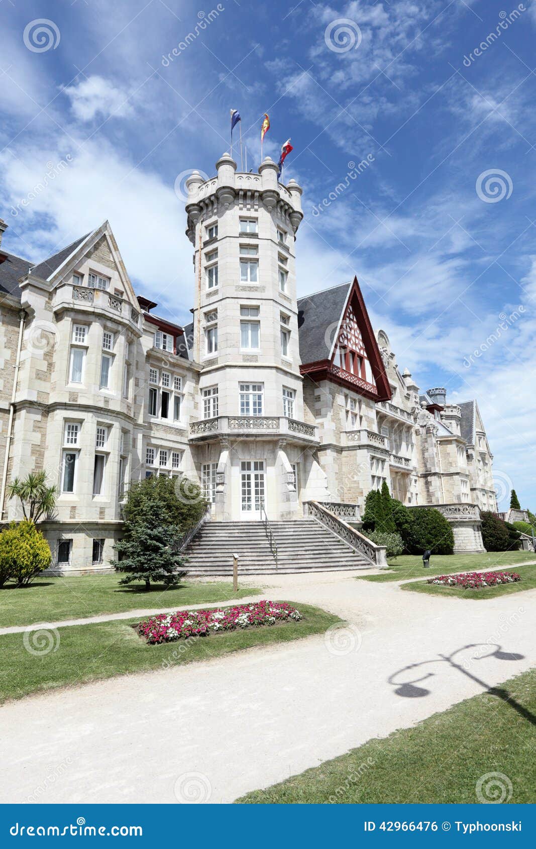 Magdalena Palace in Santander, Spain Stock Photo - Image of santander ...
