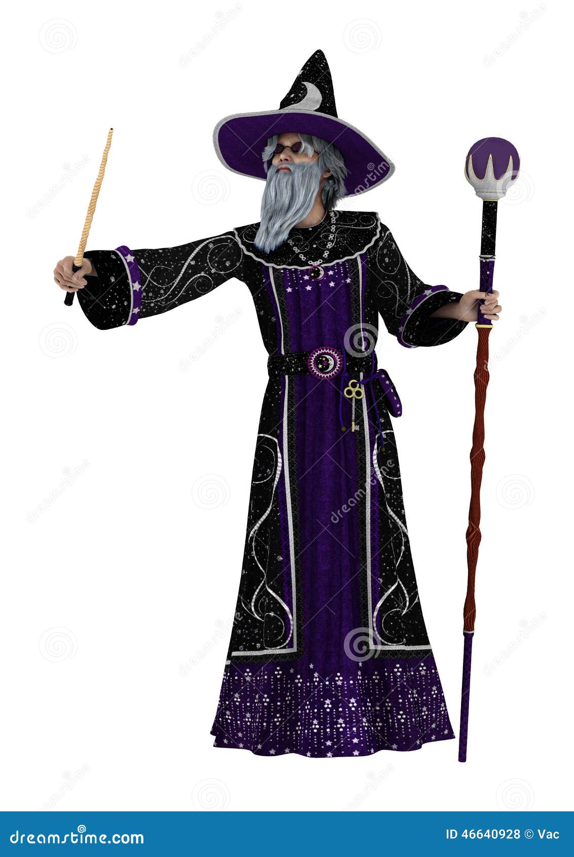 Mage stock illustration. Illustration of wizard, purple - 46640928