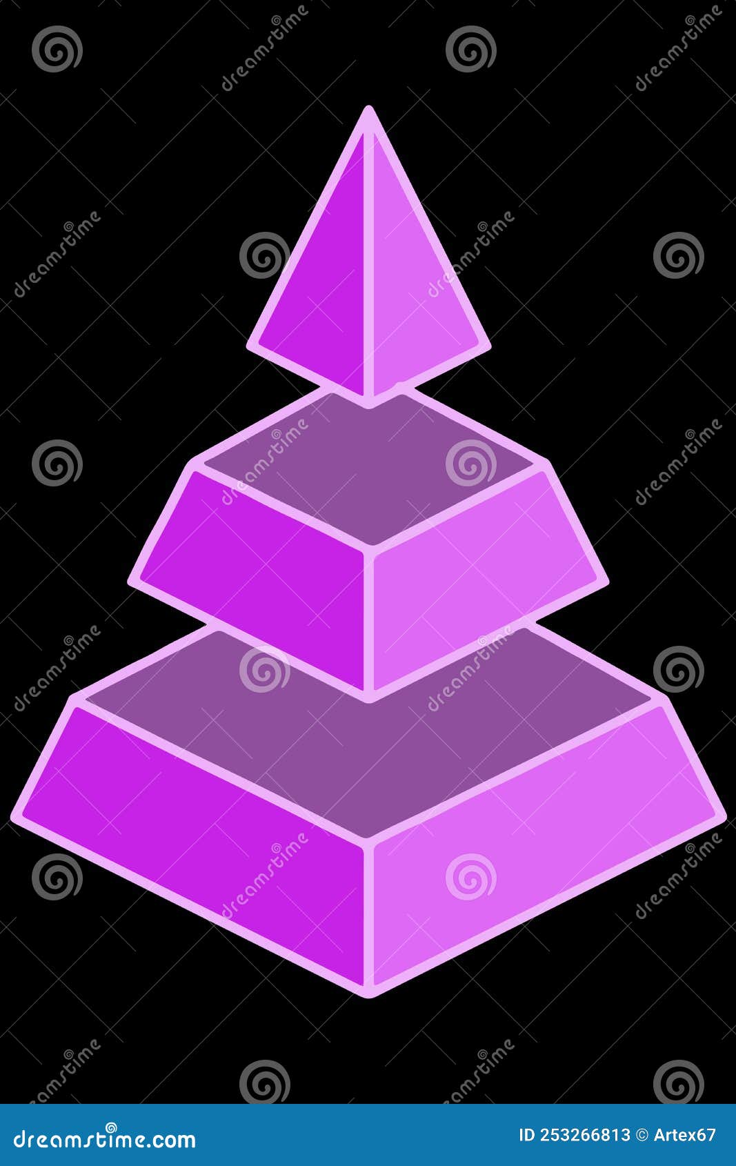 Pink Pyramid Royalty-Free Stock Photography | CartoonDealer.com #182567903