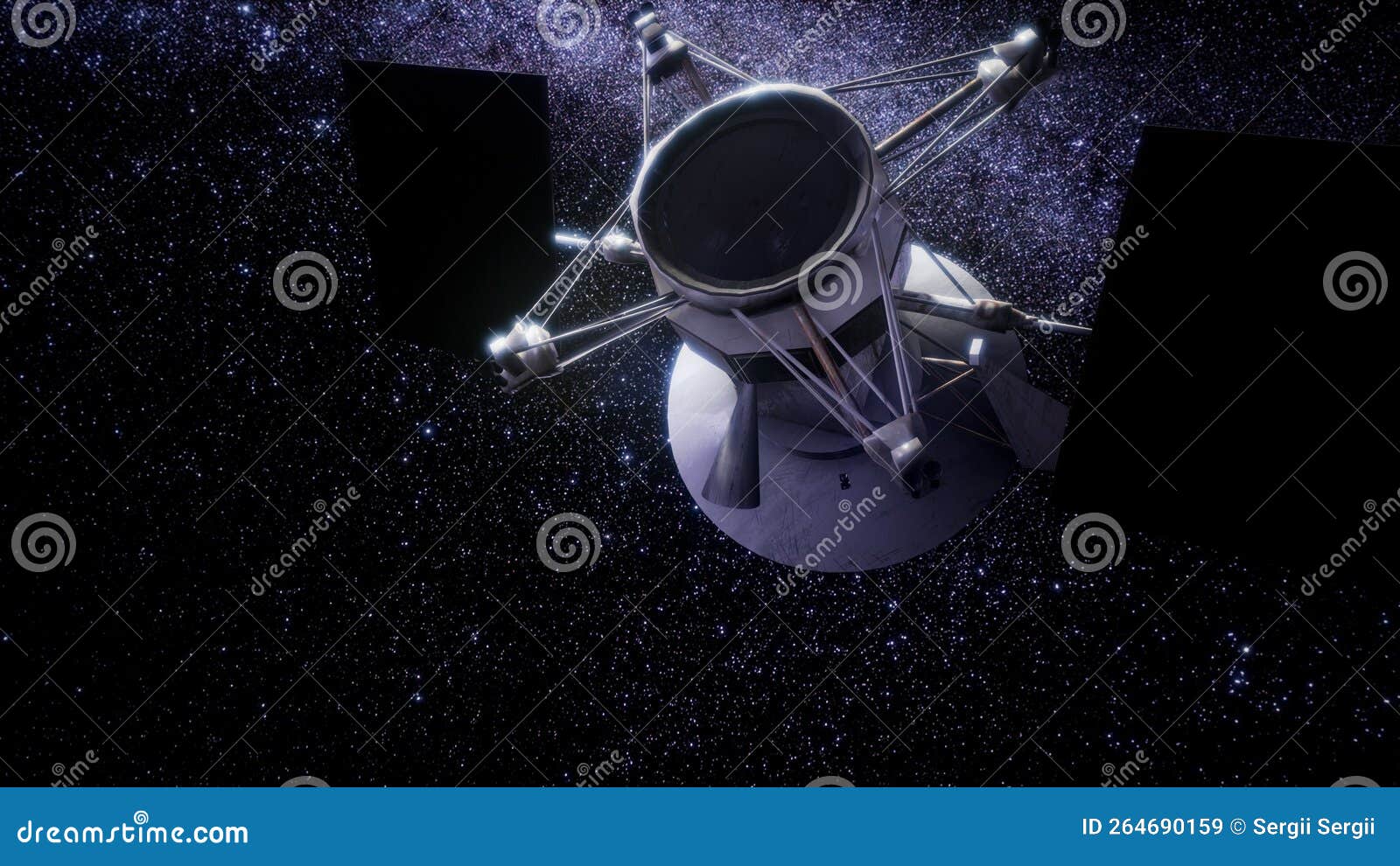 Magellan Spacecraft Approaching To Venus Stock Illustration ...