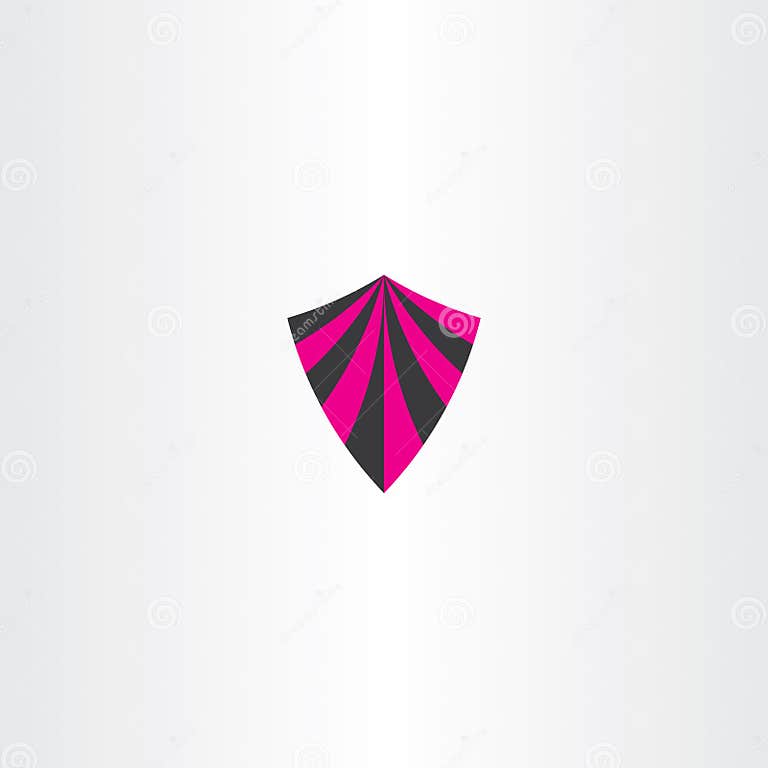 Magenta Black Shield Vector Icon Element Stock Vector - Illustration of ...