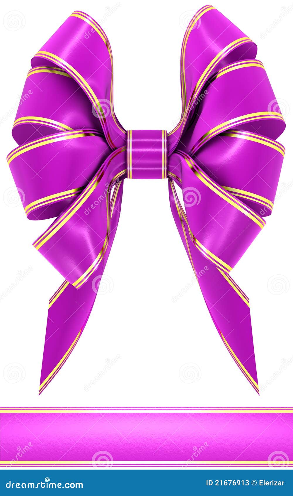 Magenta bow stock illustration. Illustration of illustrations - 21676913